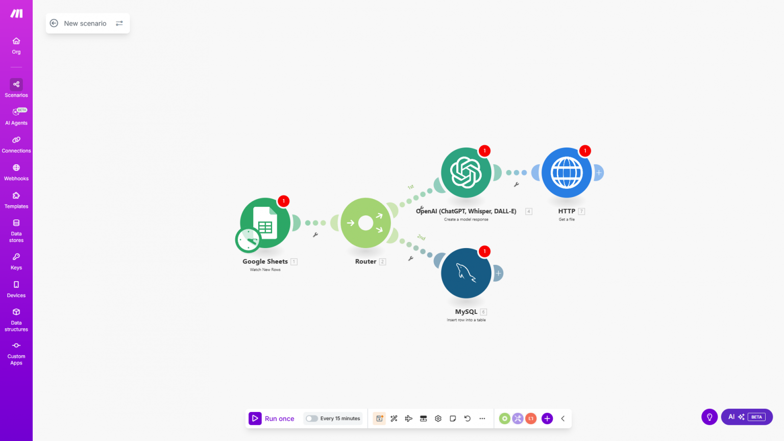 Make — платформа для автоматизации процессов с ИИ 1079